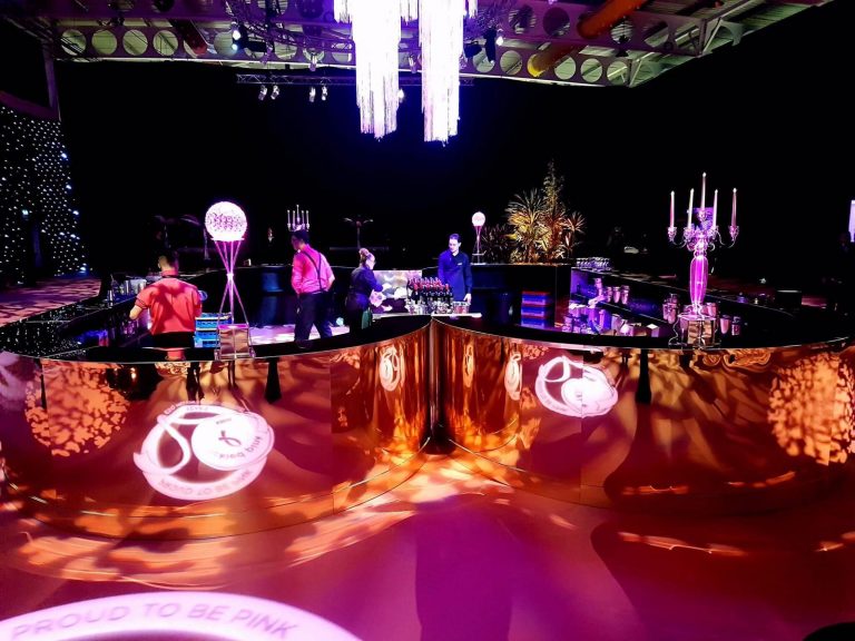 Gold Mirror Bar - Furniture4Events