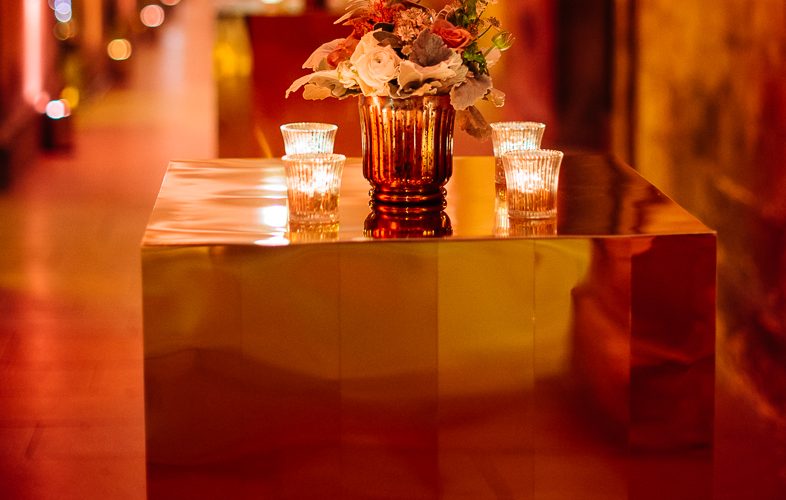 Silver Mirror Plinth - Furniture4Events