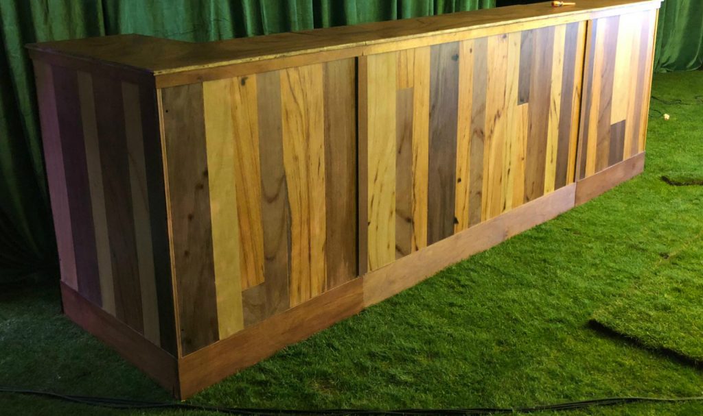 Rustic Wooden Bar - Furniture4Events