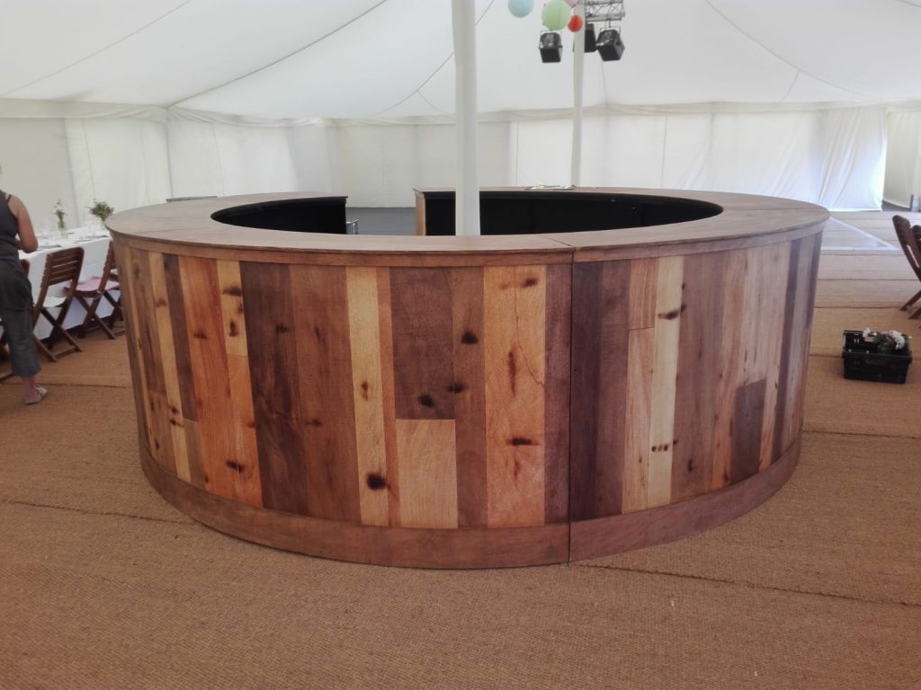 Rustic Wooden Bar - Furniture4Events