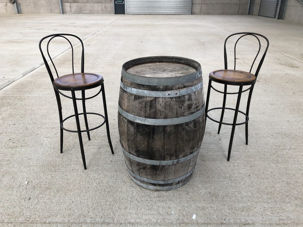 Oak Barrel Poseur Table - Furniture4Events